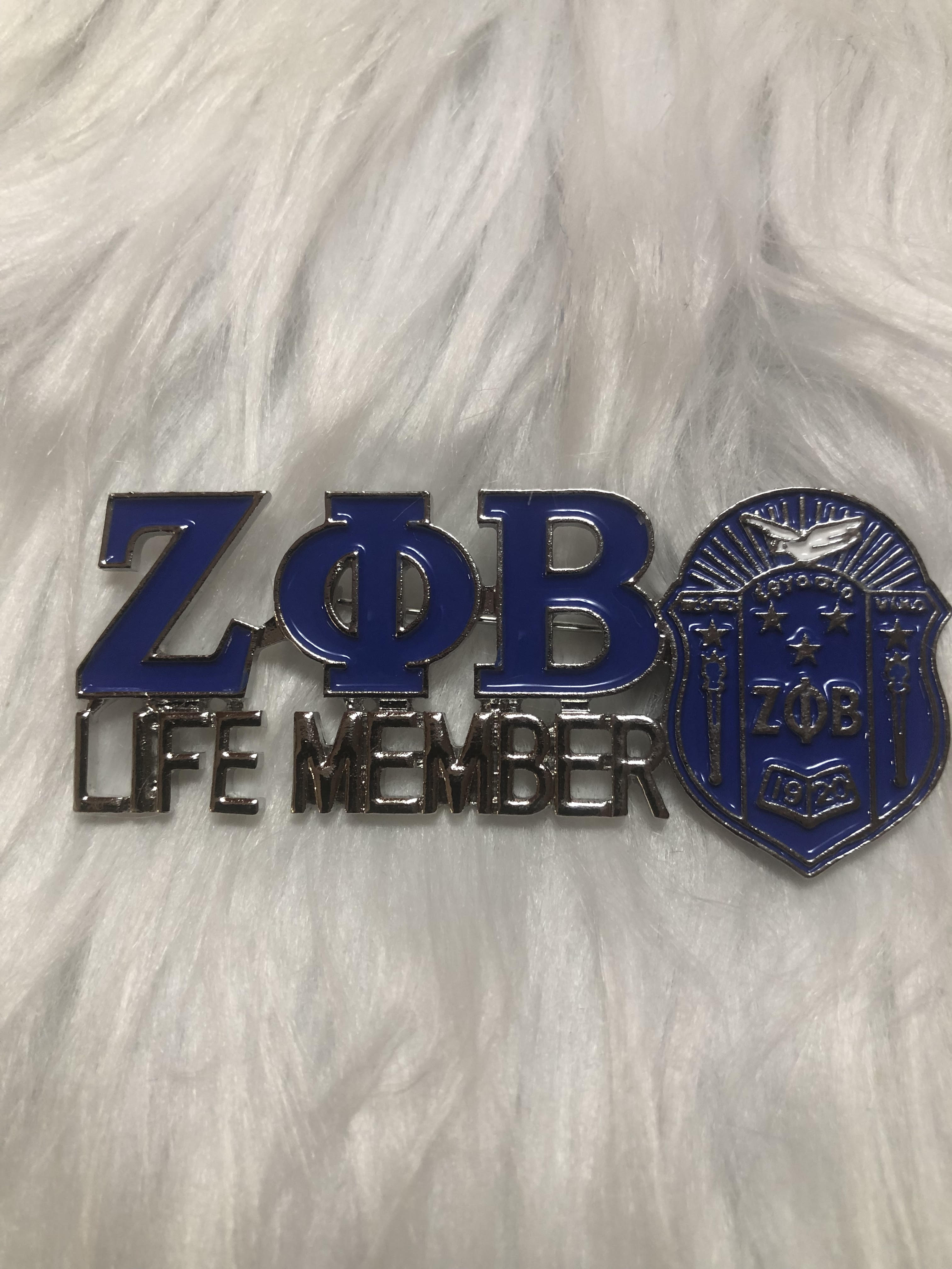 Zeta Life Member Pin | Sassy's Gifts